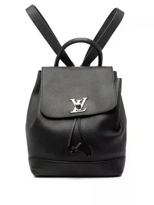 LOUIS VUITTON 2017 Taurillon Lockme Backpack - Black