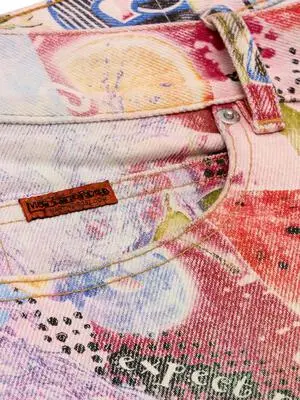 Martine Rose Printed Five-pocket Jeans
