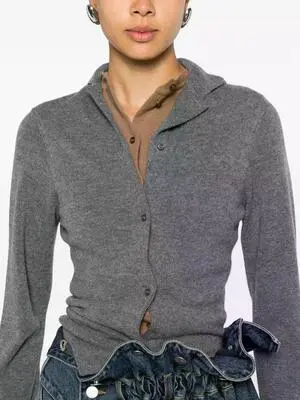 AUGUST BARRON Layered-design Buttoned Cardigan