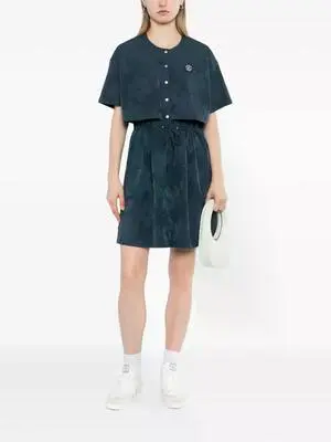 AGNES B. Patterned Mini Dress - Blue