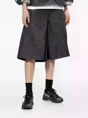 Comme Des Garçons Wide-leg Denim Shorts