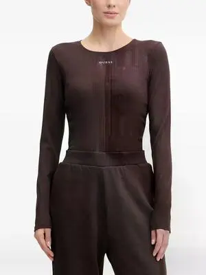 Guess Long Sleeve Performance Tops For Women