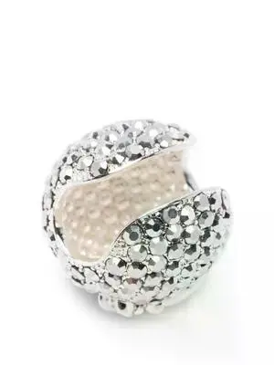Patrizia Pepe Crystal-embellished Sphere Ear Cuff