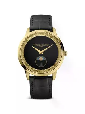 FREDERIQUE CONSTANT Classics Moneta Moonphase Quartz Watch - Black