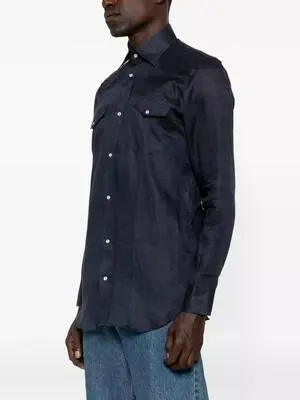 SARTORIO NAPOLI Linen Shirt - Blue