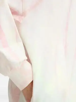Guess Logo Print Hoodie - Pink