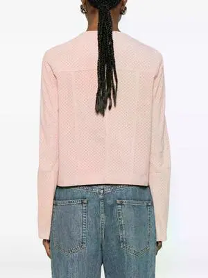 BULLY Perforated Detail Collarless Jacket