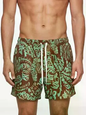 Dsquared2 Graffiti-print Swim Shorts