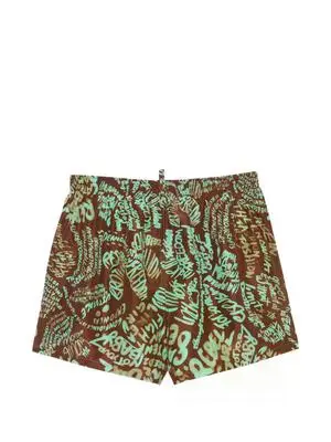 Dsquared2 Graffiti-print Swim Shorts