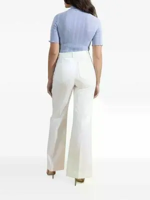 Victoria Beckham Alina Wide-leg Trousers - Neutrals