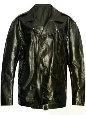 Rick Owens Elongated Biker Jacket In Calf Leather