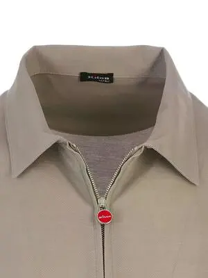 Kiton Quarter-zip Short-sleeve Polo Shirt - Neutrals