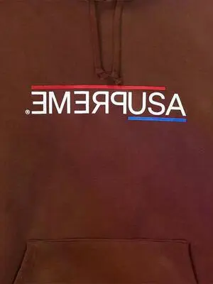 Supreme Usa Long-sleeve Hoodie