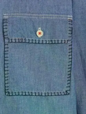 KURO Blanket-stitch Chambray Shirt