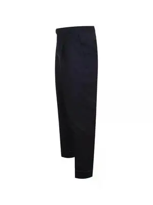 Brioni Melbourne Wool Pleated Trousers - Blue
