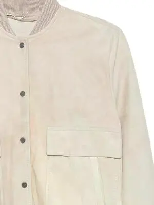 SALVATORE SANTORO Suede Bomber Jacket