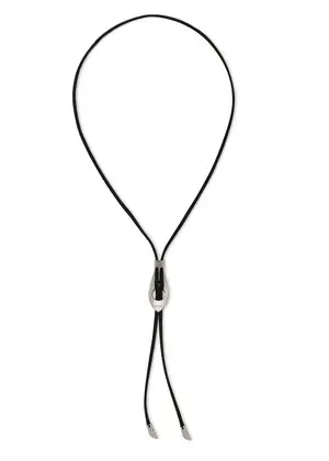 LEMAIRE Snake Bolo Tie Nappa Necklace - Silver