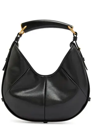 Saint Laurent Mombasa Leather Top Handle Bag - Black