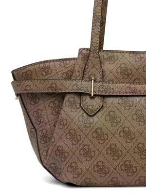 Guess Yesba Monogram-pattern Padlock-detail Shoulder Bag