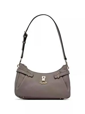 Guess Logo-plaque Pebbled Tote Bag - Neutrals