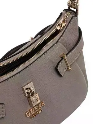 Guess Logo-plaque Pebbled Tote Bag - Neutrals