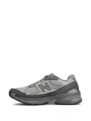 NEW BALANCE X Comme Des Garçons Homme Panelled Logo Patch Sneakers - Grey