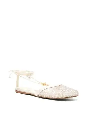 Farm Rio Starfish-detail Lace-up Mules