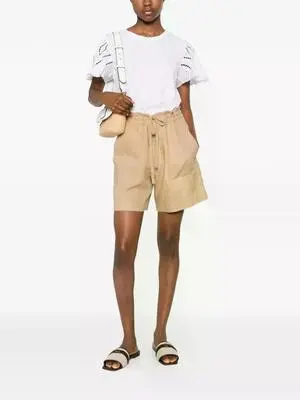 Ralph Lauren Drawstring Waist Patch Pocket Shorts - Neutrals