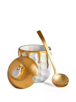 L'Objet Beehive Honey Pot Set - Gold
