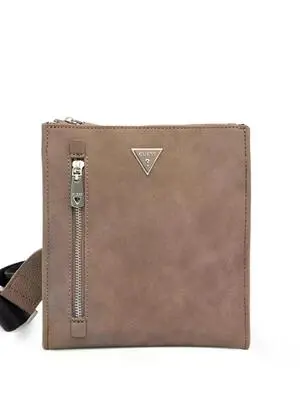 Guess Torino Logo-plaque Messenger Bag - Neutrals