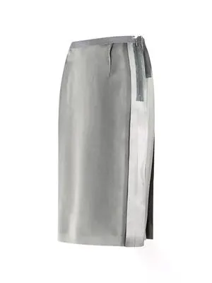 MAISON MARGIELA Satin Reverse Effect Skirt - Grey