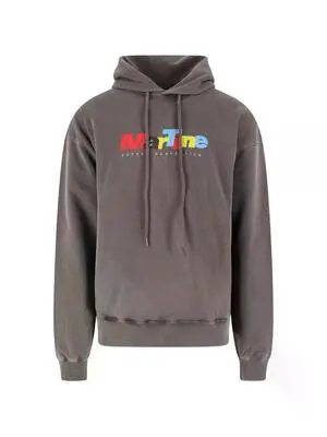 Martine Rose Logo-print Hoodie - Brown