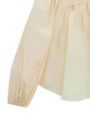 FORTE_FORTE Gathered Blouse With Keyhole Detail