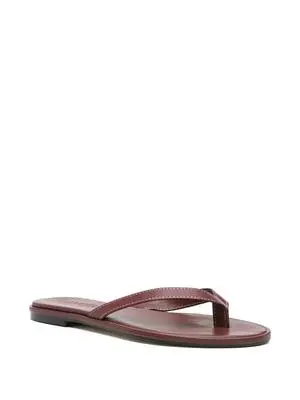 AeydĒ Contrast Stitch Thong Sandals