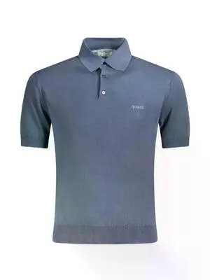 Guess Embroidered-logo Polo Shirt - Blue