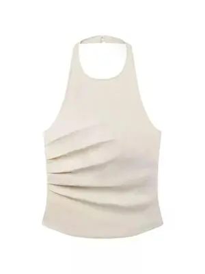 A.L.C. Sylvie Pleated Halter Top
