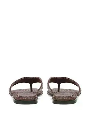 Vince Lotus Woven Thong Sandals