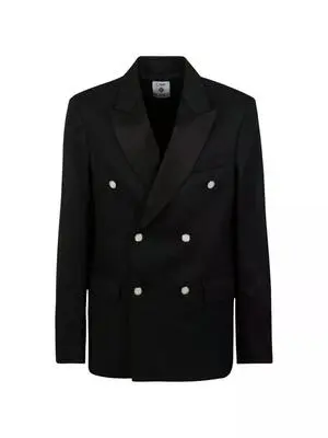 Casablanca Double-breasted Blazer - Black