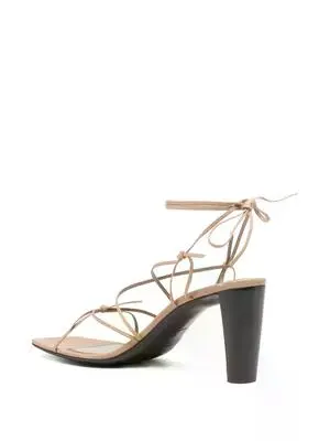 LEMAIRE Mignons 80mm Heel Leather Sandals