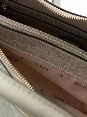 Guess Evie Pebbled Logo-plaque Tote Bag