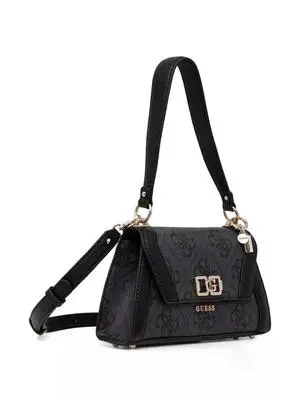 Guess Monogram Shoulder Bag - Black