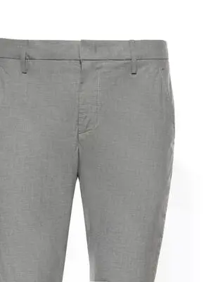 DONDUP Slub-texture Turn-up Trousers - Grey