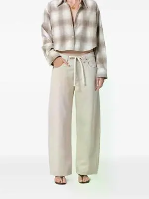 Citizens Of Humanity Brynn Drawstring Waist Jeans In Light Beige - Neutrals