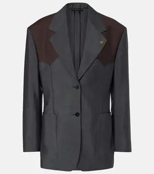 Versace Single Breasted Blazers For Women