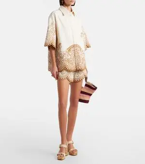Zimmermann Small Raffia Top-handle Bag