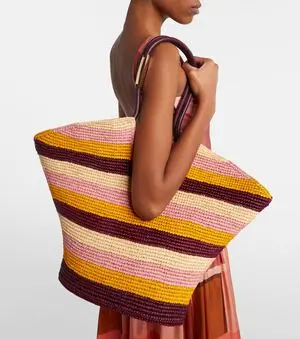 Zimmermann Golden Time Large Raffia Tote Bag