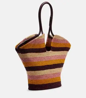 Zimmermann Golden Time Large Raffia Tote Bag