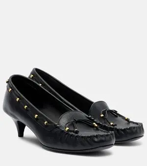 Khaite Khaite Milly 45 Leather Pumps Black