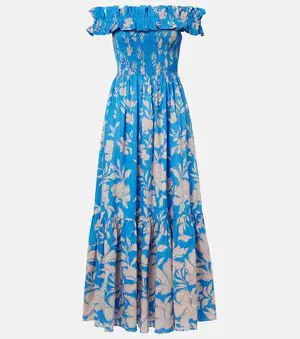 Poupette St Barth Suzanne Maxi Dress - Blue