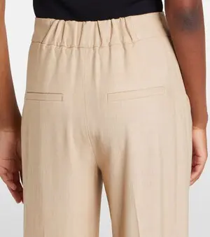 Veronica Beard Pleated Flared Pants